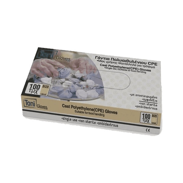 Γάντια CPE μιας χρήσης 100τεμ - CRSupplies